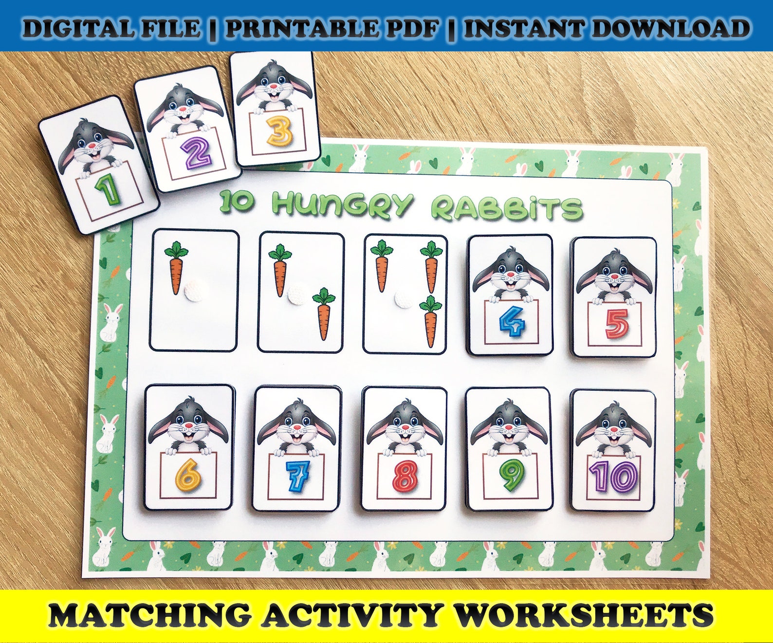 Busy Book Printable Worksheet, Matching Activities, Toddler Learning ...