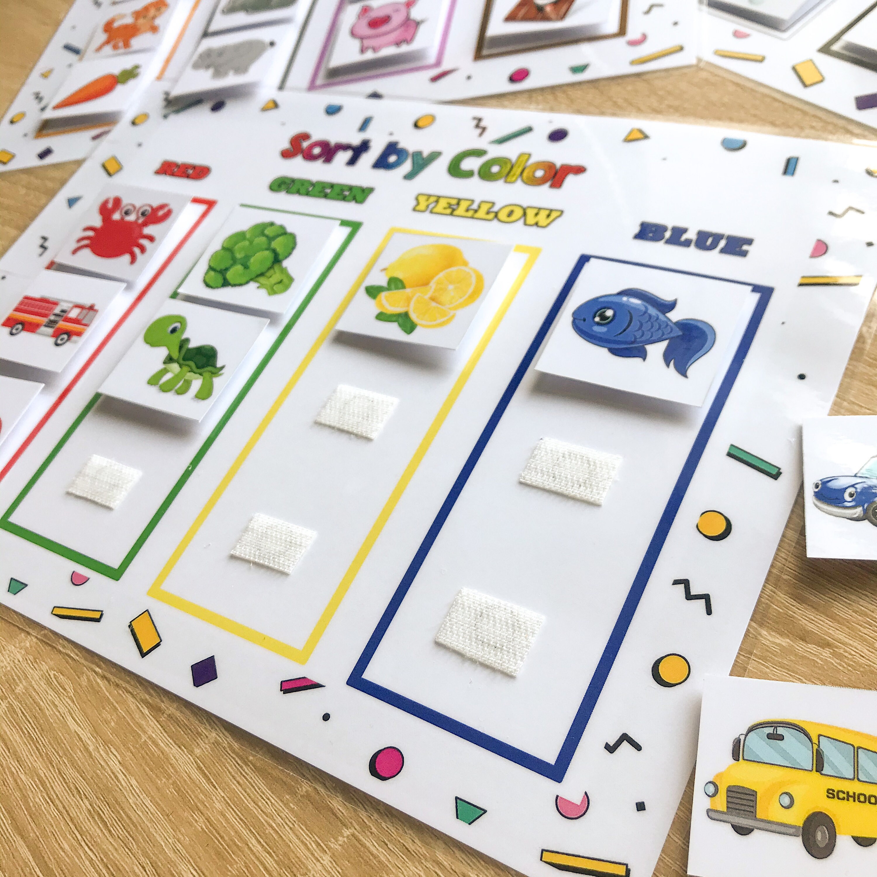 Color Matching Game Busy Book Printable Educational - Etsy Canada