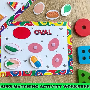 Busy Book Printable Worksheet, Preschool Matching Activities, Toddler ...