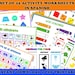 Spanish Busy Book Printable Worksheets Set, Matching Activities ...