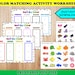 Color Matching Game, Busy Book Printable, Educational Activity ...