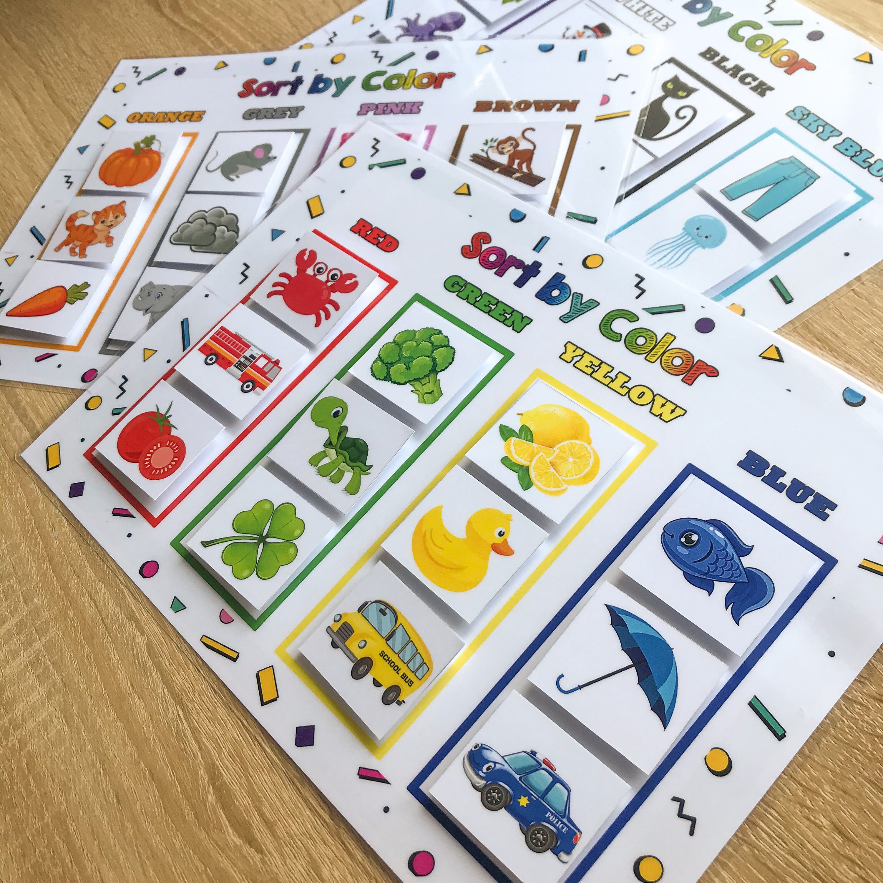 Color Matching Game Busy Book Printable Educational - Etsy Canada