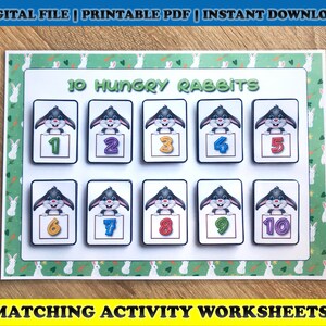 Busy Book Printable Worksheet, Matching Activities, Toddler Learning ...