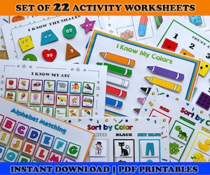 Color Matching Game Busy Book Printable Educational - Etsy Canada