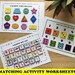 Busy Book Printable Worksheets Set, Matching Activities, Toddler ...