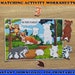 Animals Shadow Matching Activity Printable, Bugs Silhouette Toddler ...