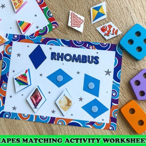 Busy Book Printable Worksheet, Preschool Matching Activities, Toddler ...