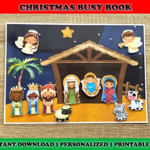 Christmas Busy Book Printable, Busy Binder for Toddlers, Christmas Busy ...