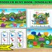 Dinosaur Toddler Printable Busy Book, Dino Learning Binder Worksheets ...