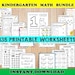 PRINTABLE Kindergarten Worksheet, Math Activity Pages, Addition ...