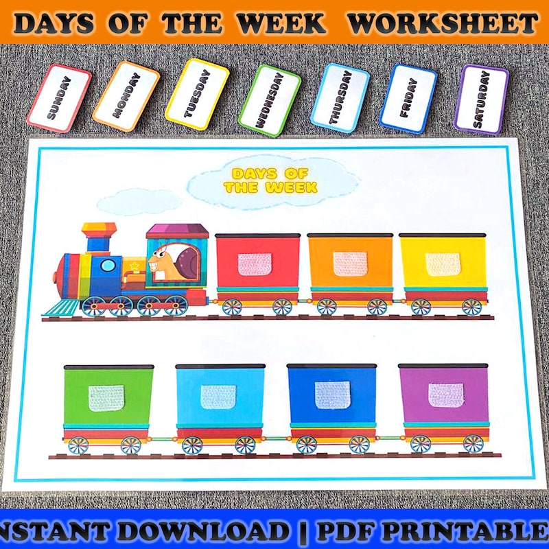 Days of the Week Printable - Etsy