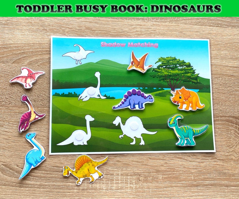 Dinosaur Toddler Printable Busy Book Dino Learning Binder | Etsy