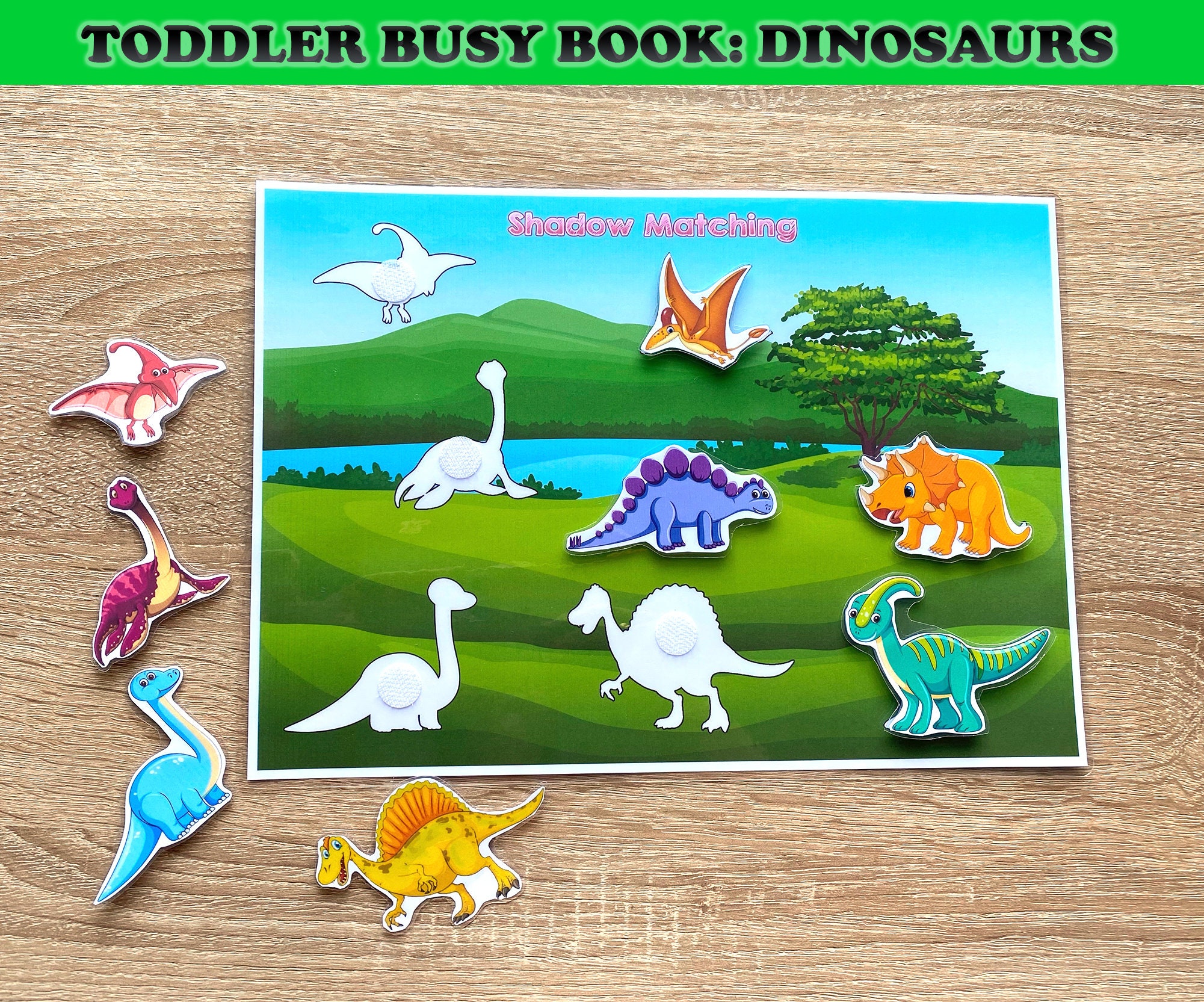 Dinosaur Toddler Printable Busy Book Dino Learning Binder | Etsy