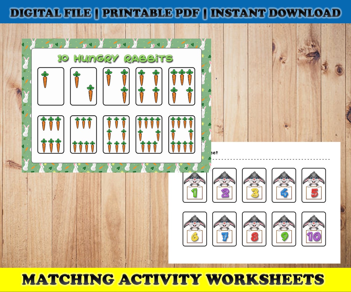 Busy Book Printable Worksheet, Matching Activities, Toddler Learning ...