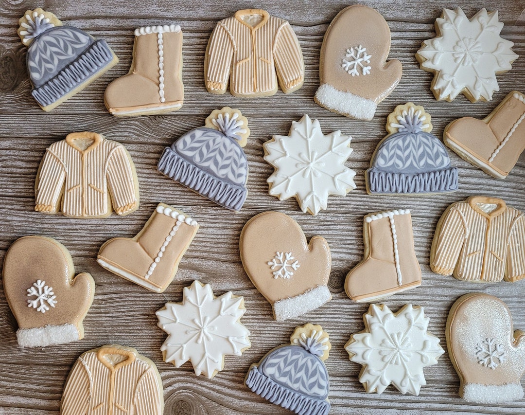 Winter Vibes Decorated Sugar Cookies - Etsy