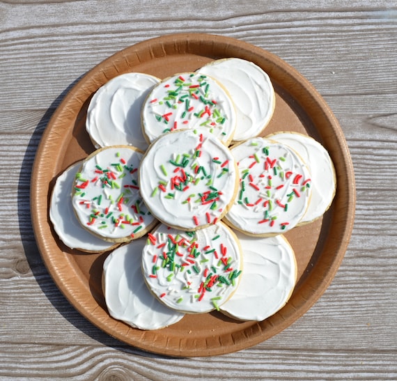 Plain Iced Sugar Cookies - Etsy