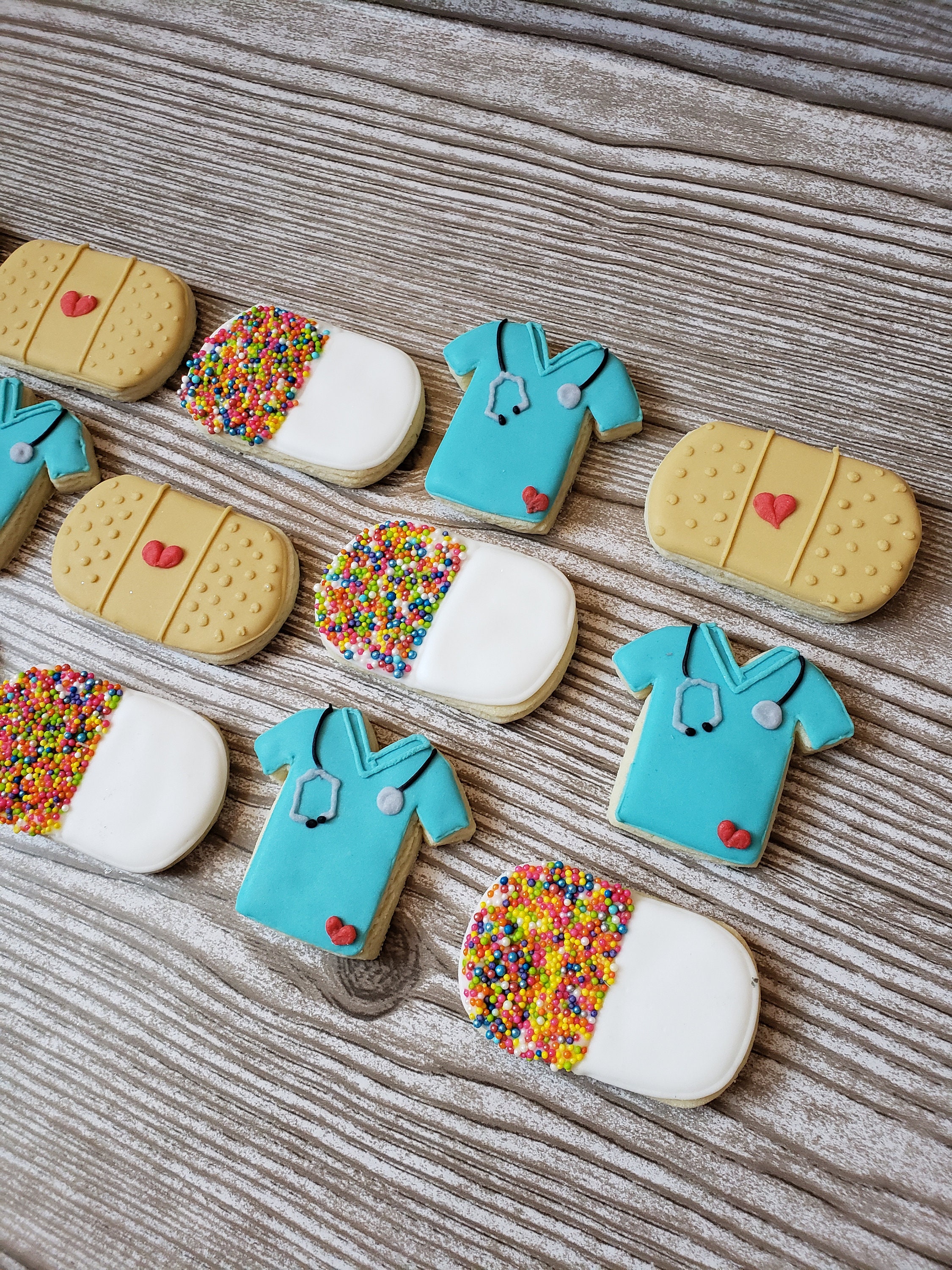Mini Nurse/dr Decorated Sugar Cookies - Etsy