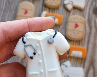 PINK Mini Nurse/dr Decorated Sugar Cookies - Etsy