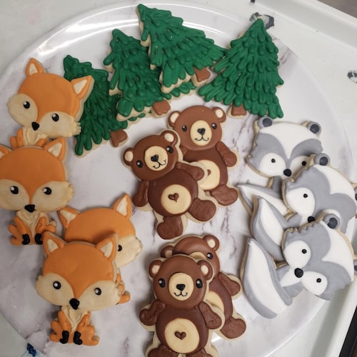 Fox Sugar Cookies Woodland Critter Cookies Fox Cookies - Etsy