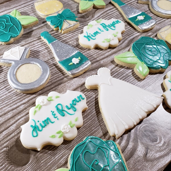 Bridal Gown Cookies - Etsy