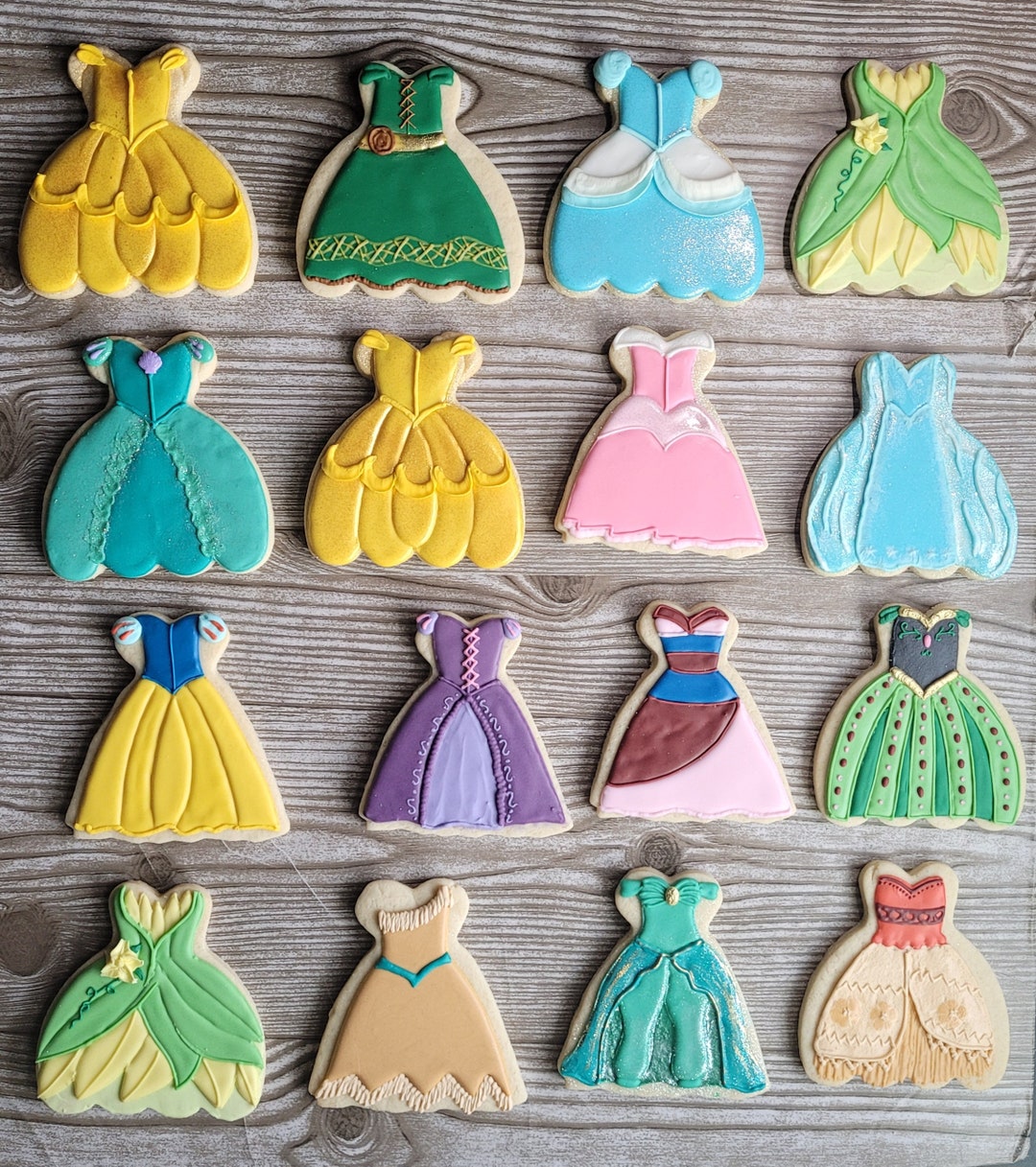 Princess Decorated Sugar Cookies - Etsy