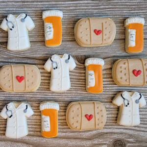 Mini Dr/pharmacist Decorated Sugar Cookies - Etsy