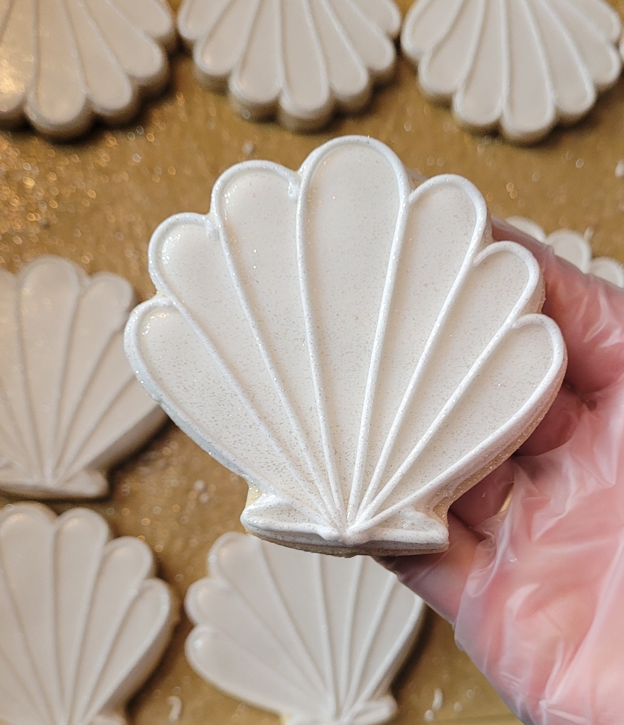Simple Shell Decorated Sugar Cookies - Etsy