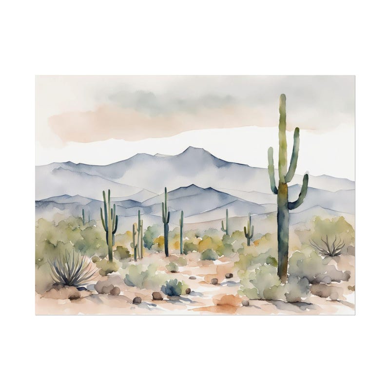 Saguaro Painting - Etsy