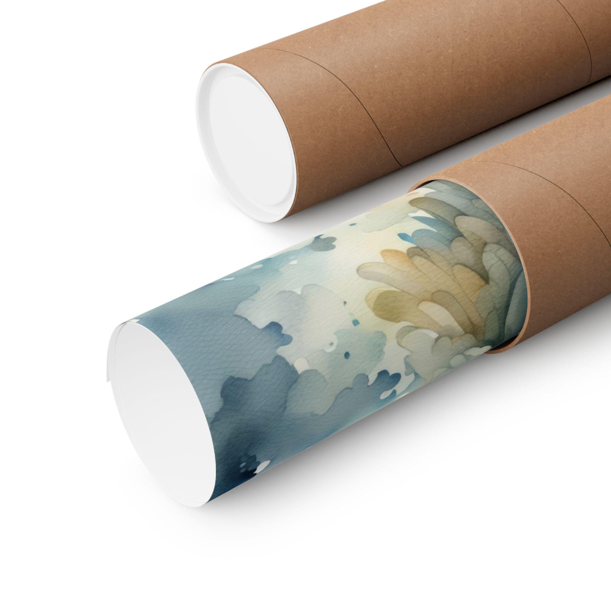 Guardian Angel Poster Blue Angel Watercolor Print Religious Wall Art ...