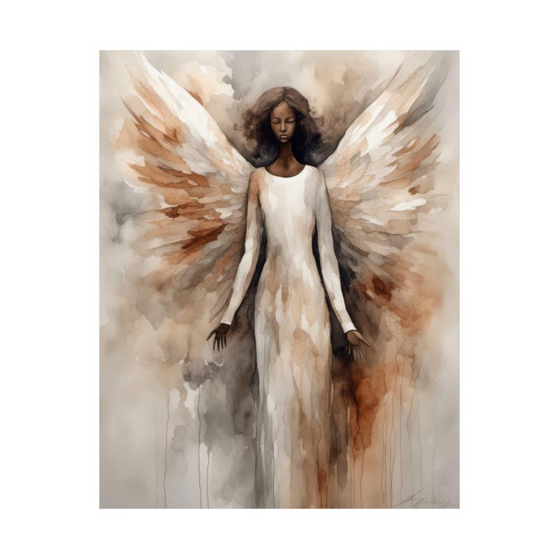 Watercolor Angel - Etsy