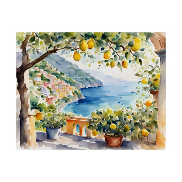 Lemon Tree Painting - Etsy