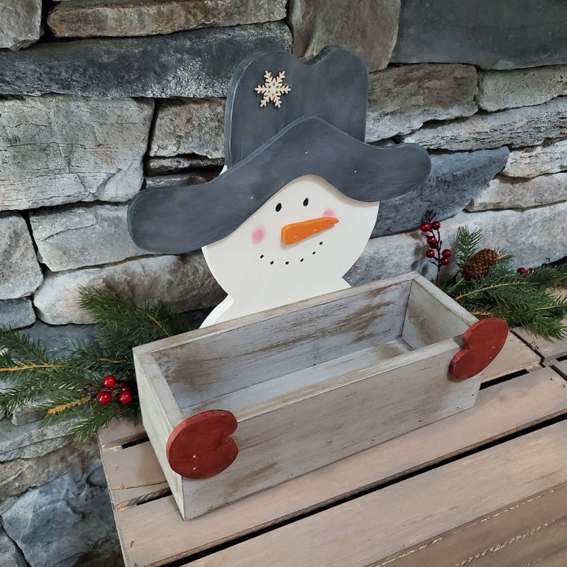 Snowman Box - Etsy