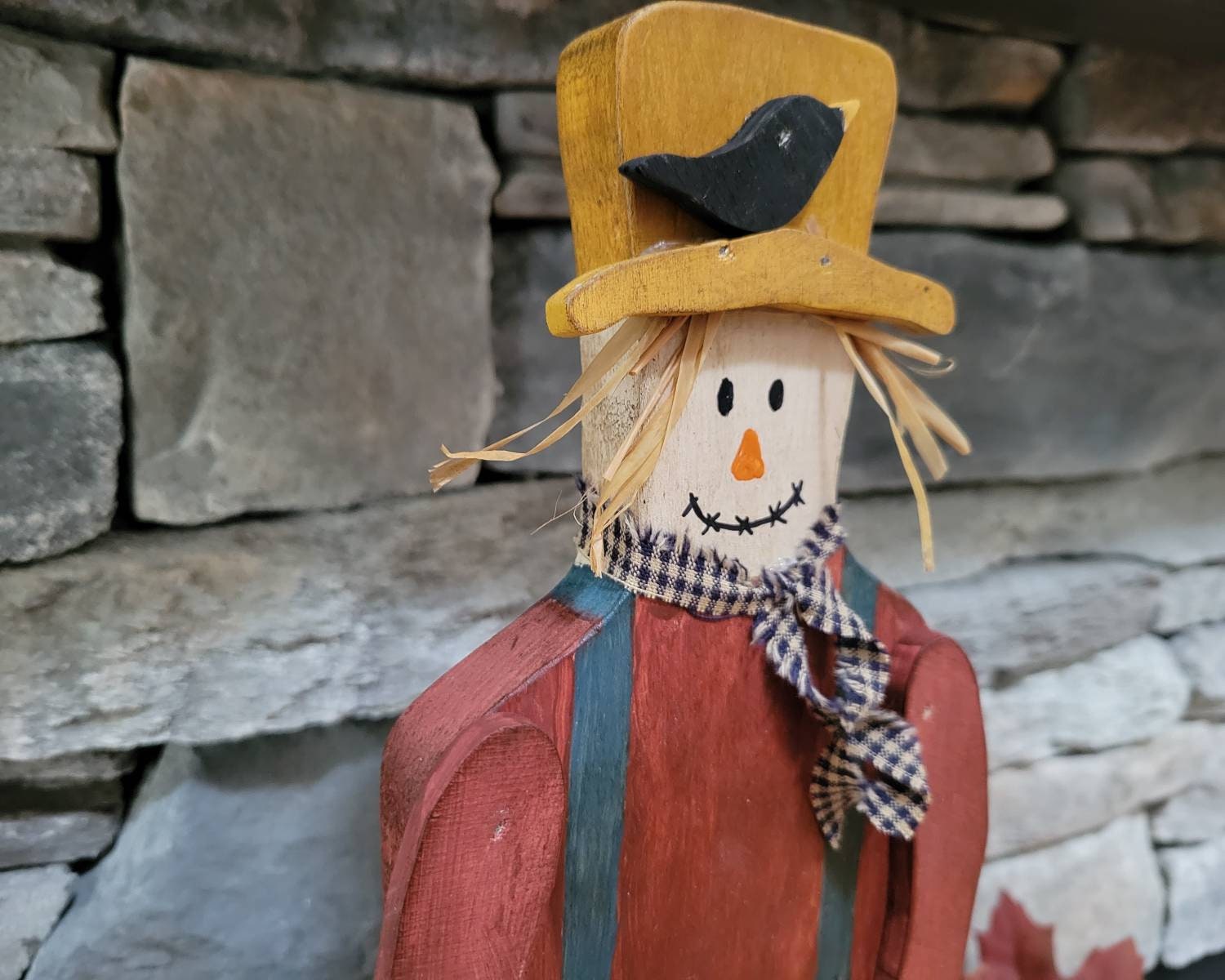 Primitive Wooden Scarecrow - Etsy