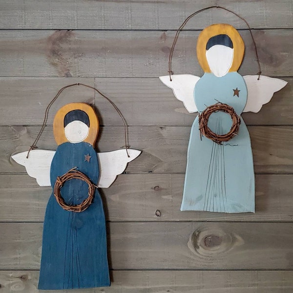 Wooden Garden Angel - Etsy