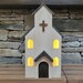 Primitive Wooden Lighted Church - Etsy