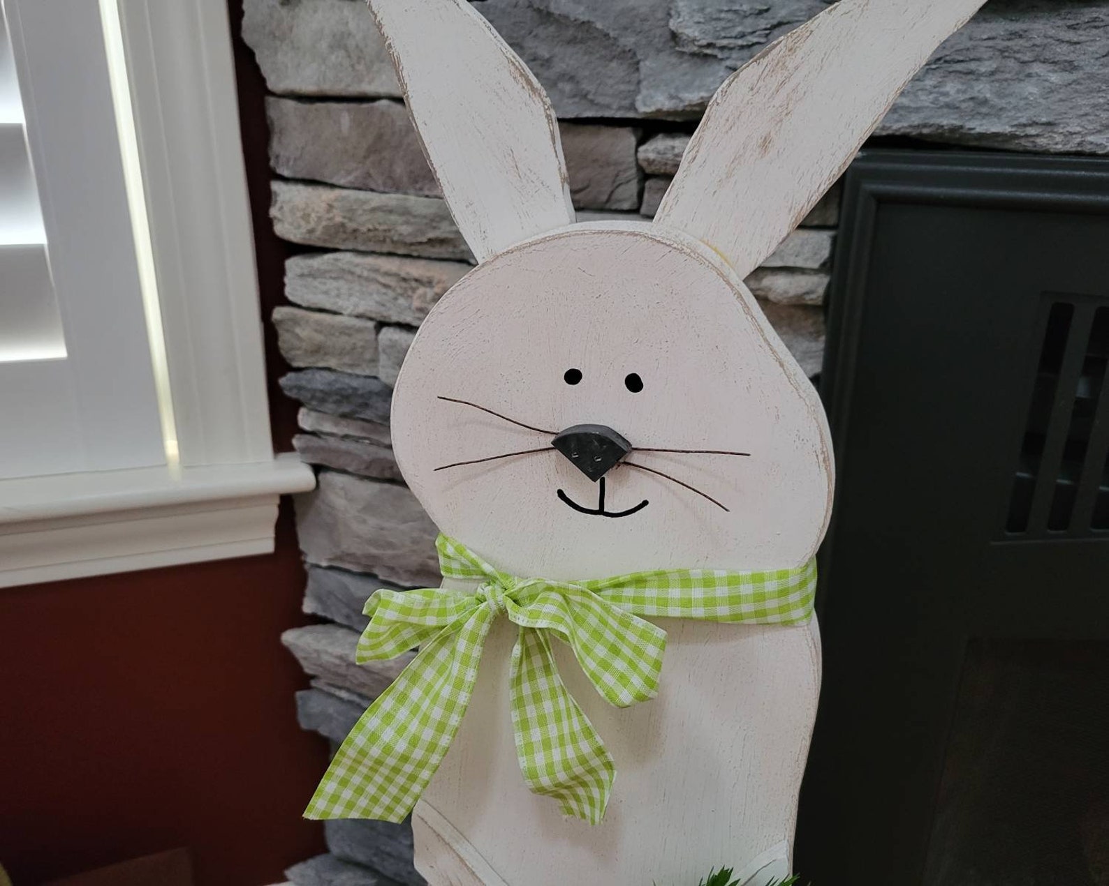 Primitive Wooden Bunny - Etsy