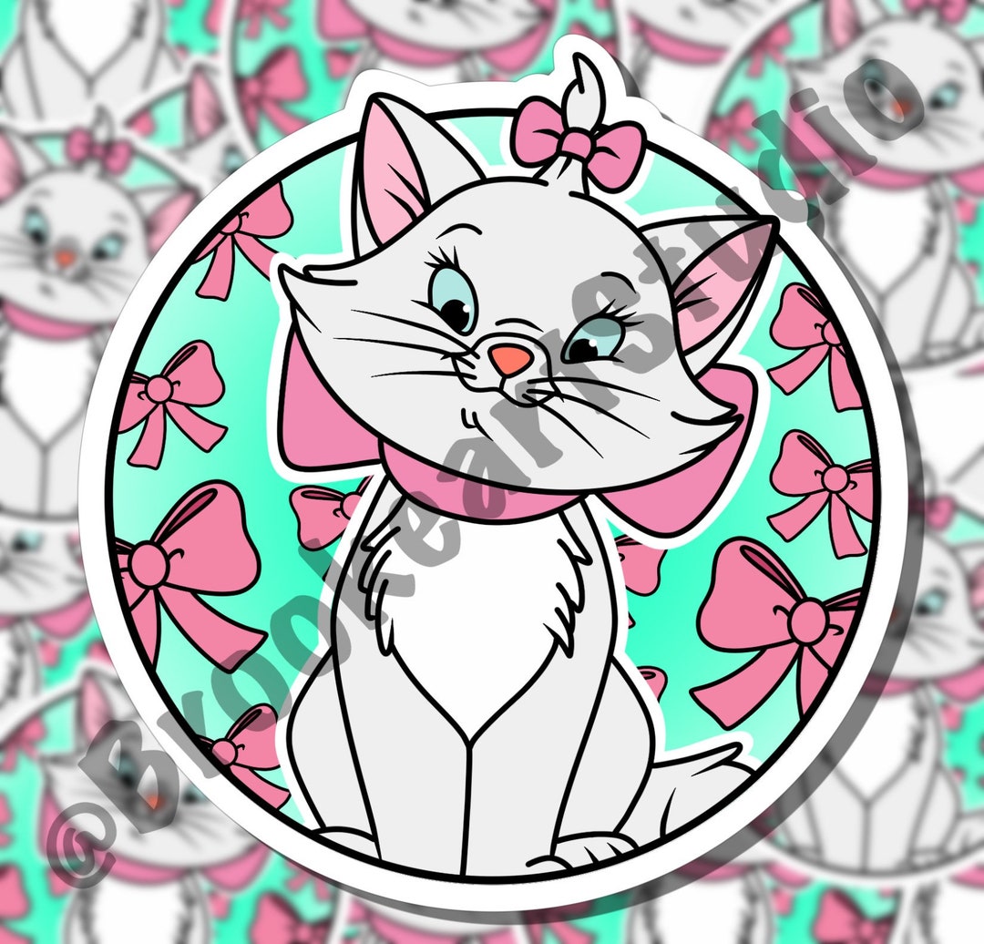 Disneys Aristocats, Marie Sticker - Etsy