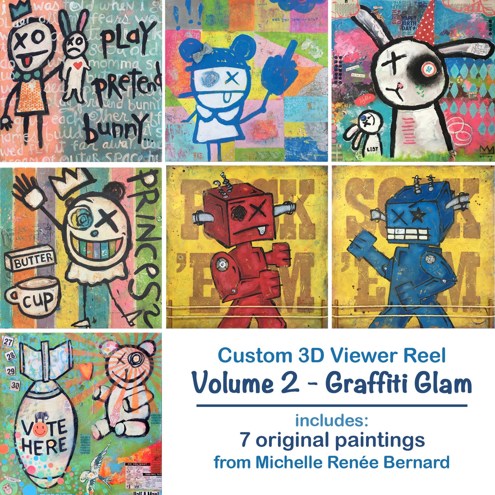 Retro 3D Viewer Reel Set Custom Artist Edition Starter | Etsy Canada