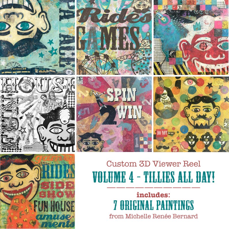 Retro 3D Viewer Reel Set Custom Artist Edition Starter Set - Etsy Canada