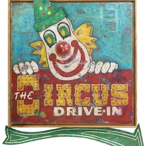 Circus Drive-in Vinyl Sticker - Die Cut - From My Original Painting ...
