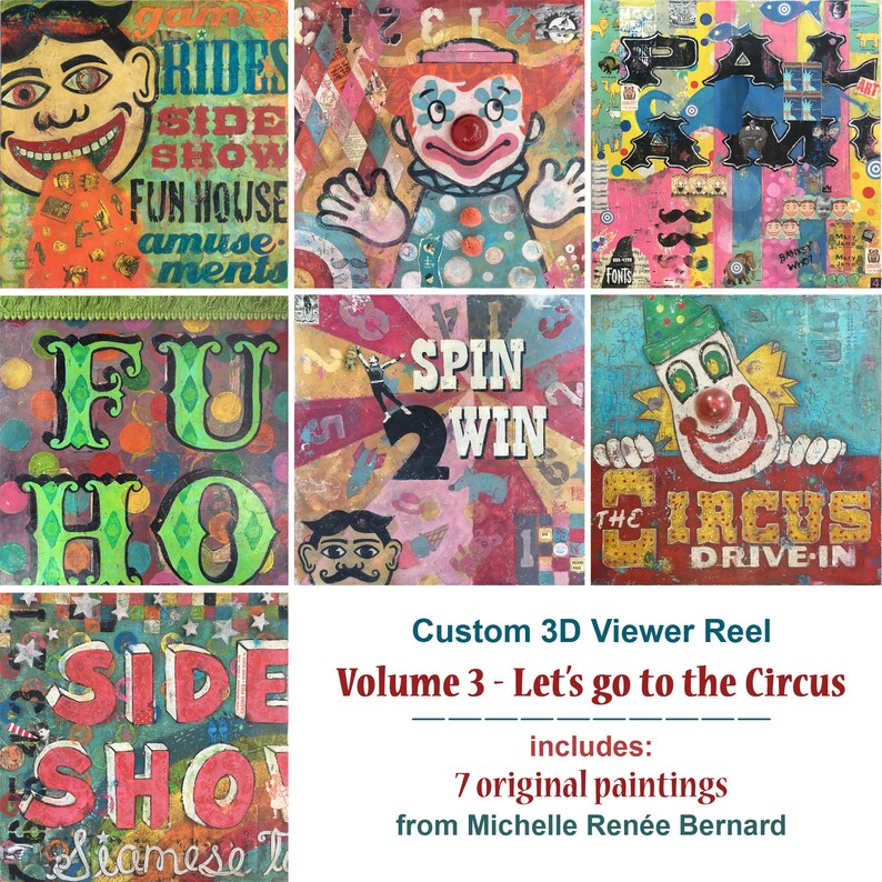 Retro 3D Viewer Reel Set Custom Artist Edition Starter | Etsy Canada