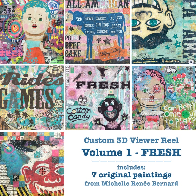 Retro 3D Viewer Reel Set Custom Artist Edition Starter | Etsy Canada