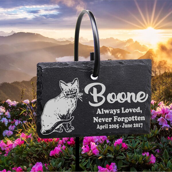 Siamese Cat Memorial Stone - Etsy