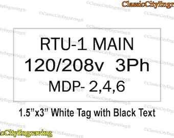 Engraved Electrical Panel Labels, Phenolic Labels, Breaker Box Labels ...