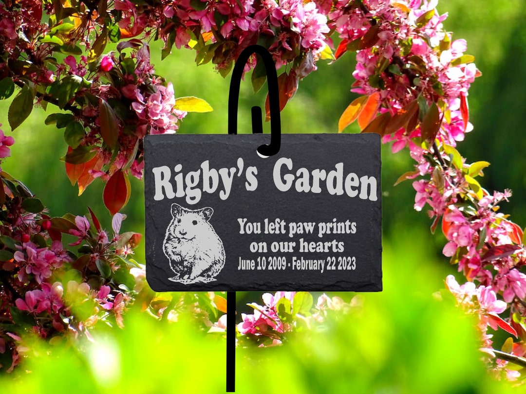 Pick Your Hamster Grave Memorial Stone Sign With Shepherd's Hook ...