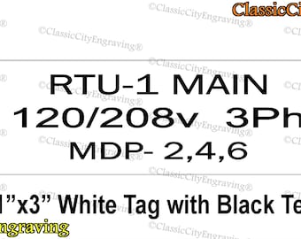 Engraved Electrical Panel Labels, Phenolic Labels, Breaker Box Labels ...