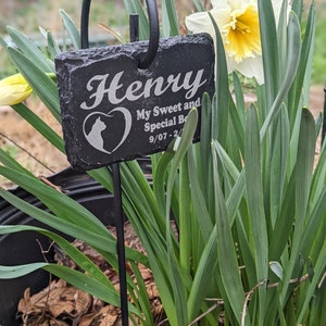 Hamster Grave Memorial Stone Sign With Shepherd's Hook. Personalized ...