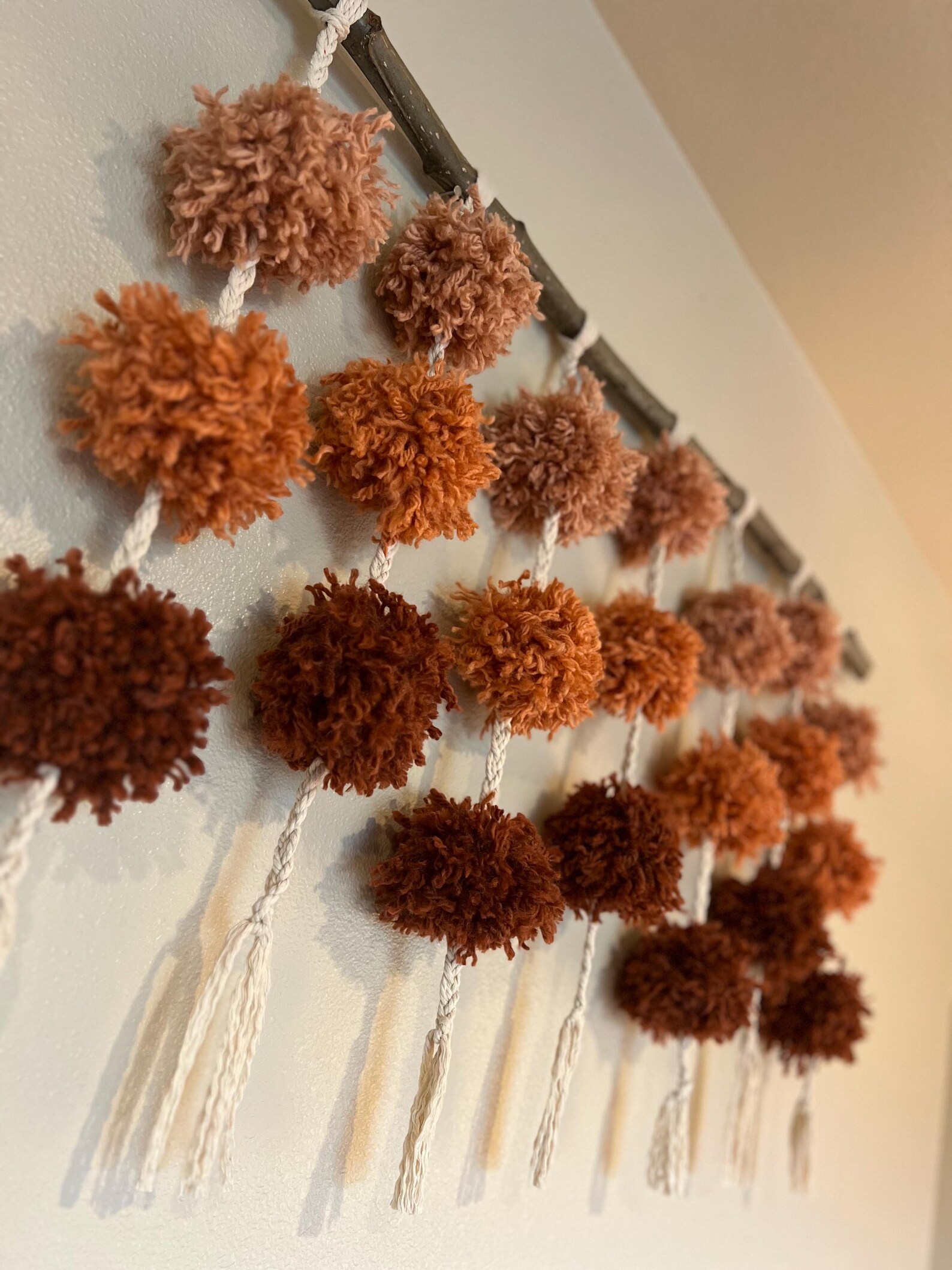 DESERT LOFI | Bohemian Pom Pom Garland Red Rock Desert Earth Tone ...