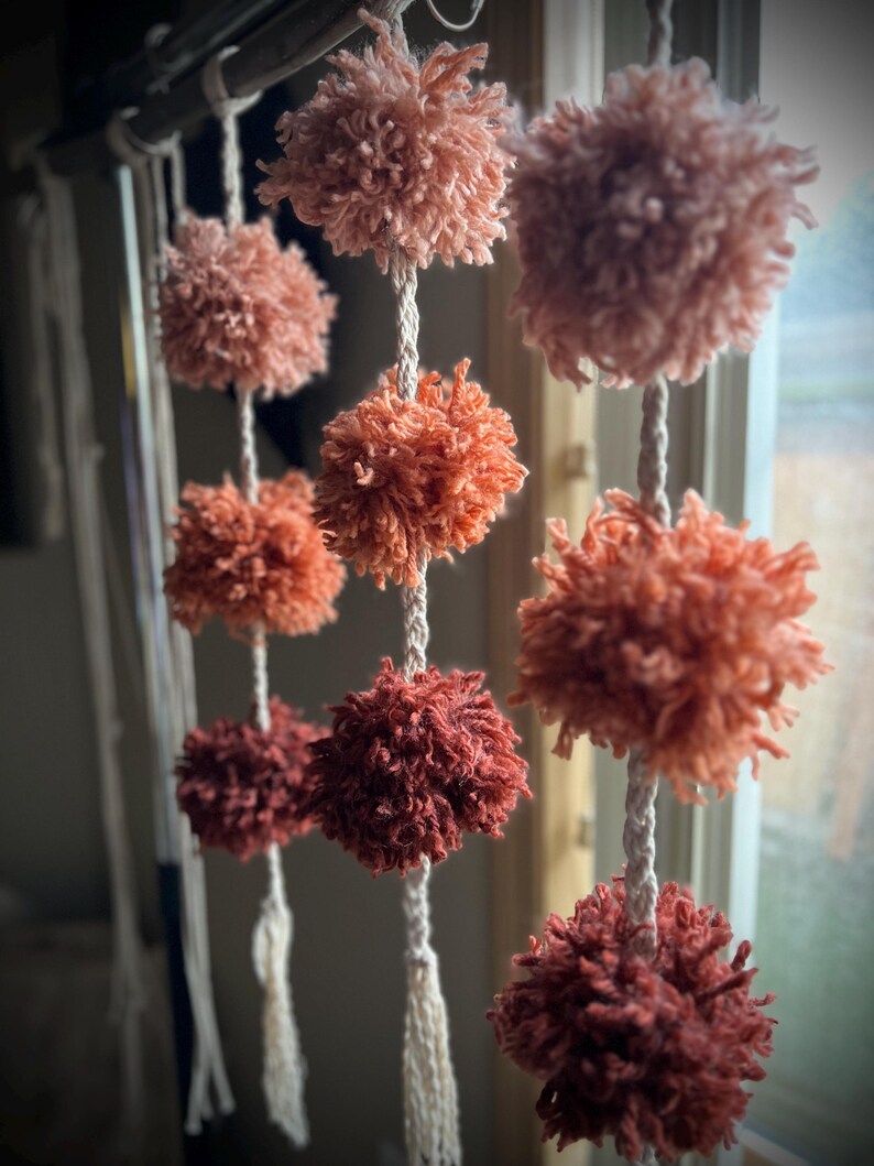 DESERT LOFI | Bohemian Pom Pom Garland Red Rock Desert Earth Tone ...