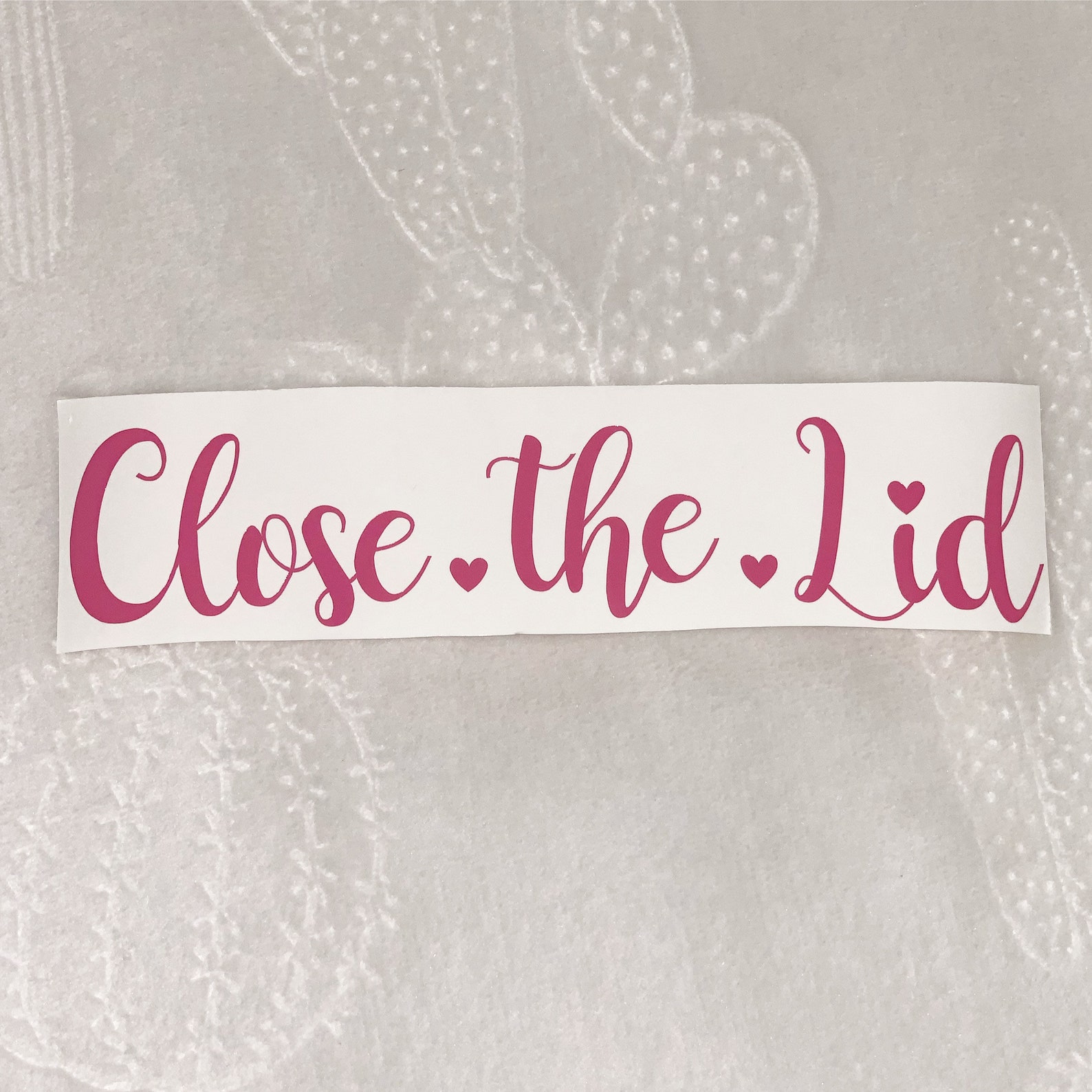 Close the Lid Decal Close the Lid Sign Close the Lid - Etsy